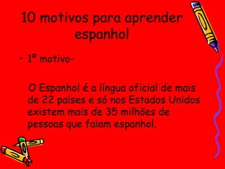 Aprender espanhol | PPTX