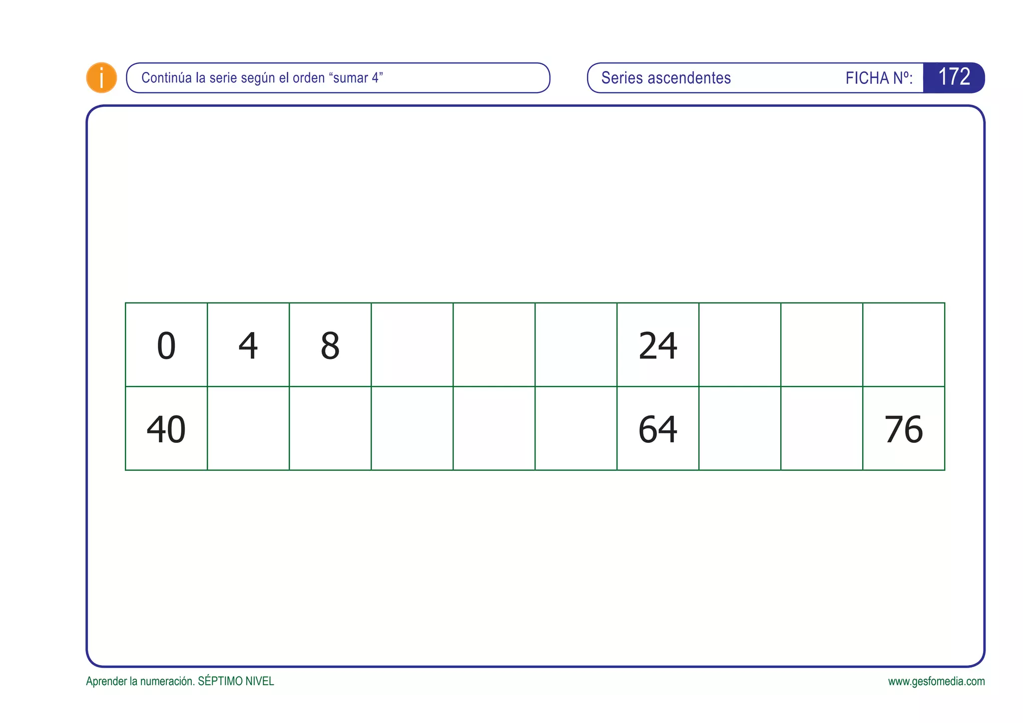 Aprender la numeración. del 1 al 99 7 | PPT