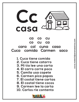 Letra Ca-Co Cu Ce-Ci B PDF, 60% OFF | www.micoope.com.gt