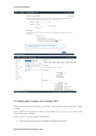 Aprendiendo AWS Lambda con API Gateway y DynamoDB | PDF