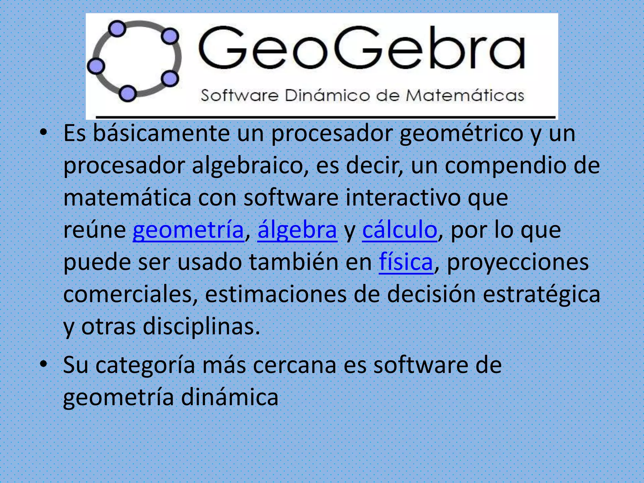 Aprendiendo geogebra | PPT