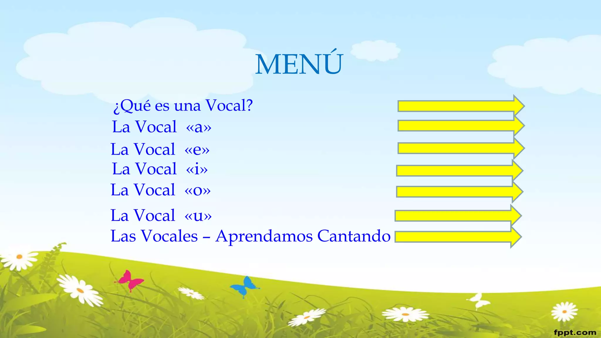 Aprendiendo las vocales | PPT