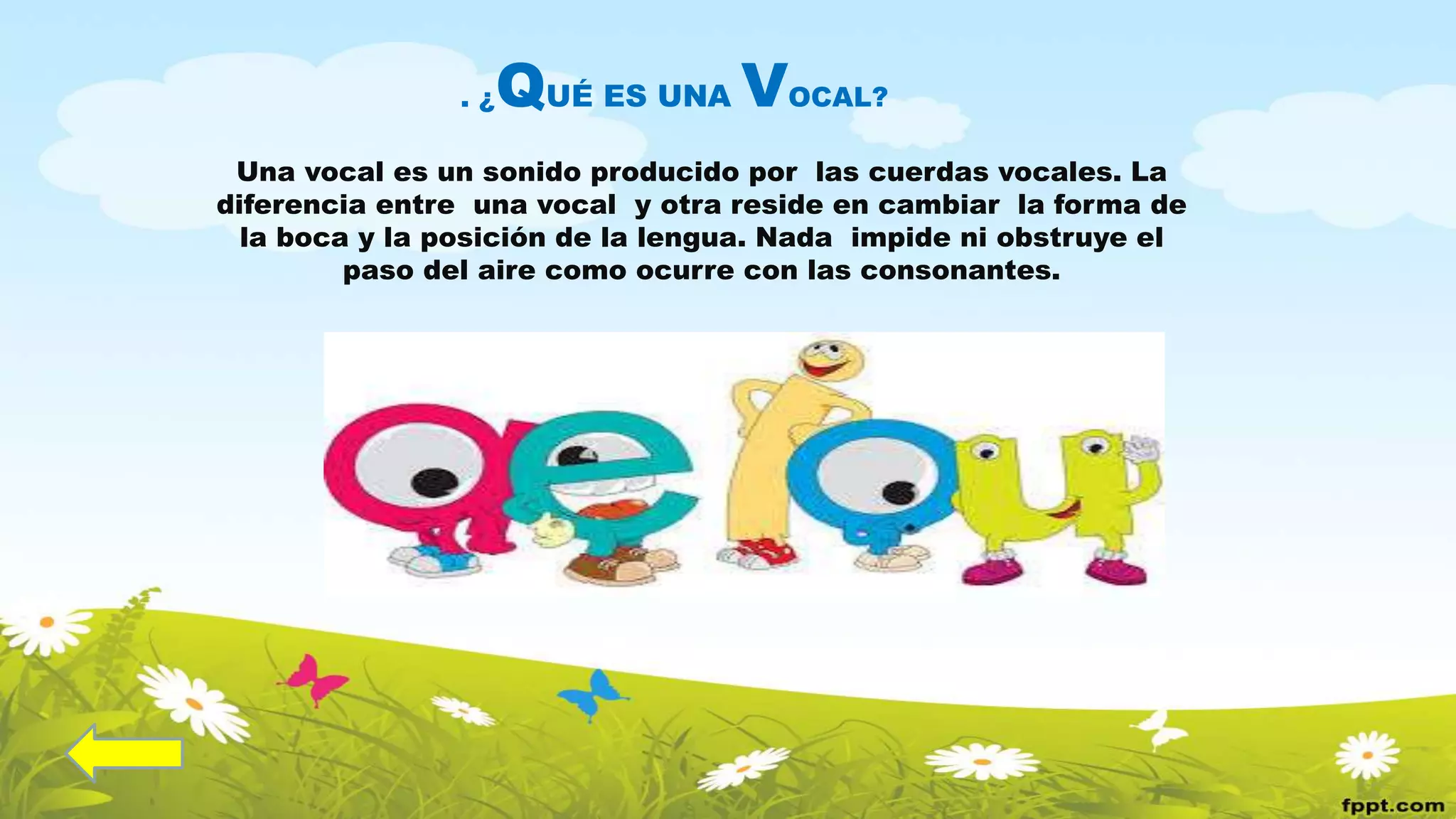 Aprendiendo las vocales | PPT