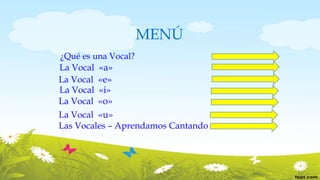 Aprendiendo las vocales | PPT