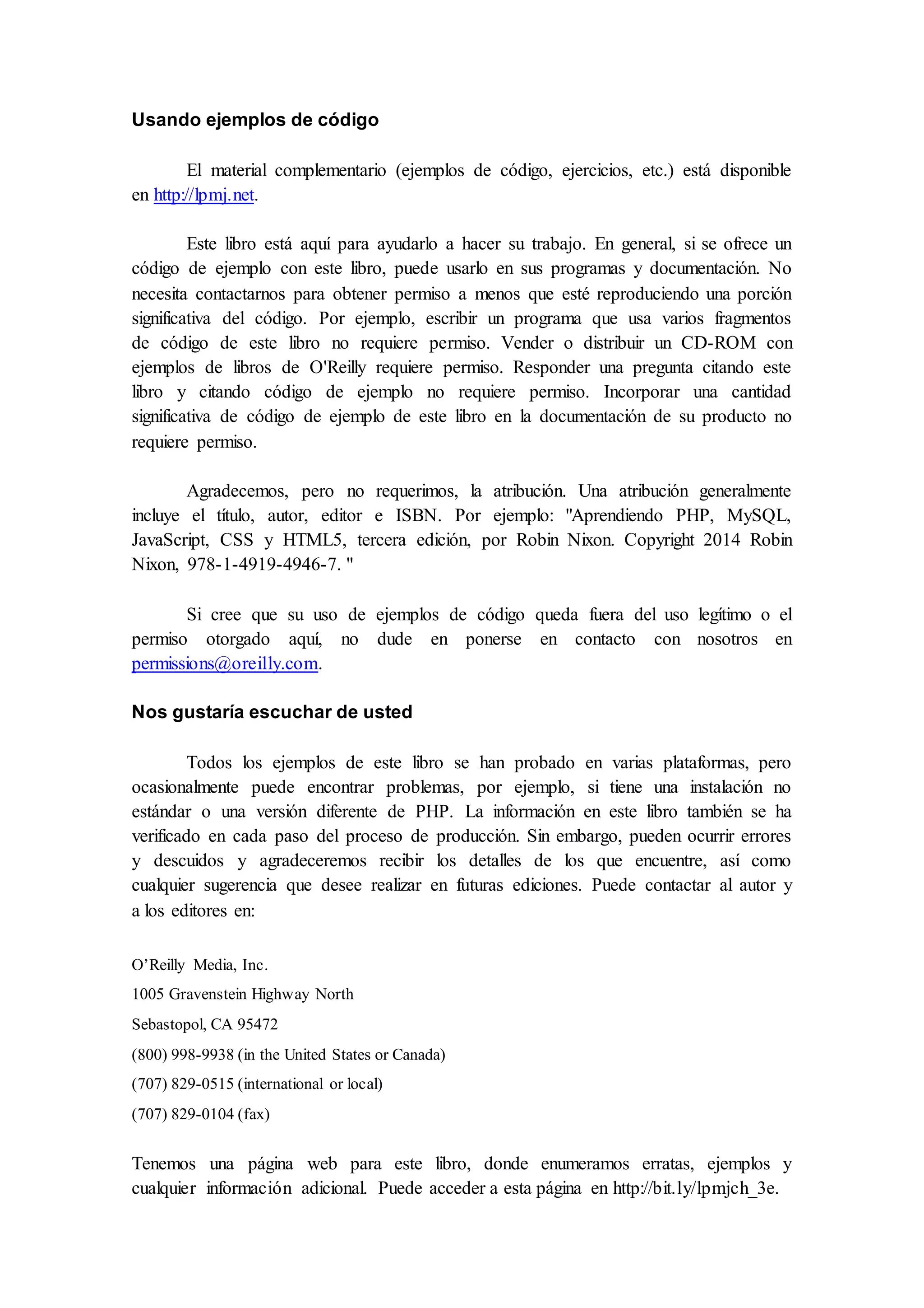 Aprendiendo Php Mysql Javascript Css Html5 Libro Traducido Pdf