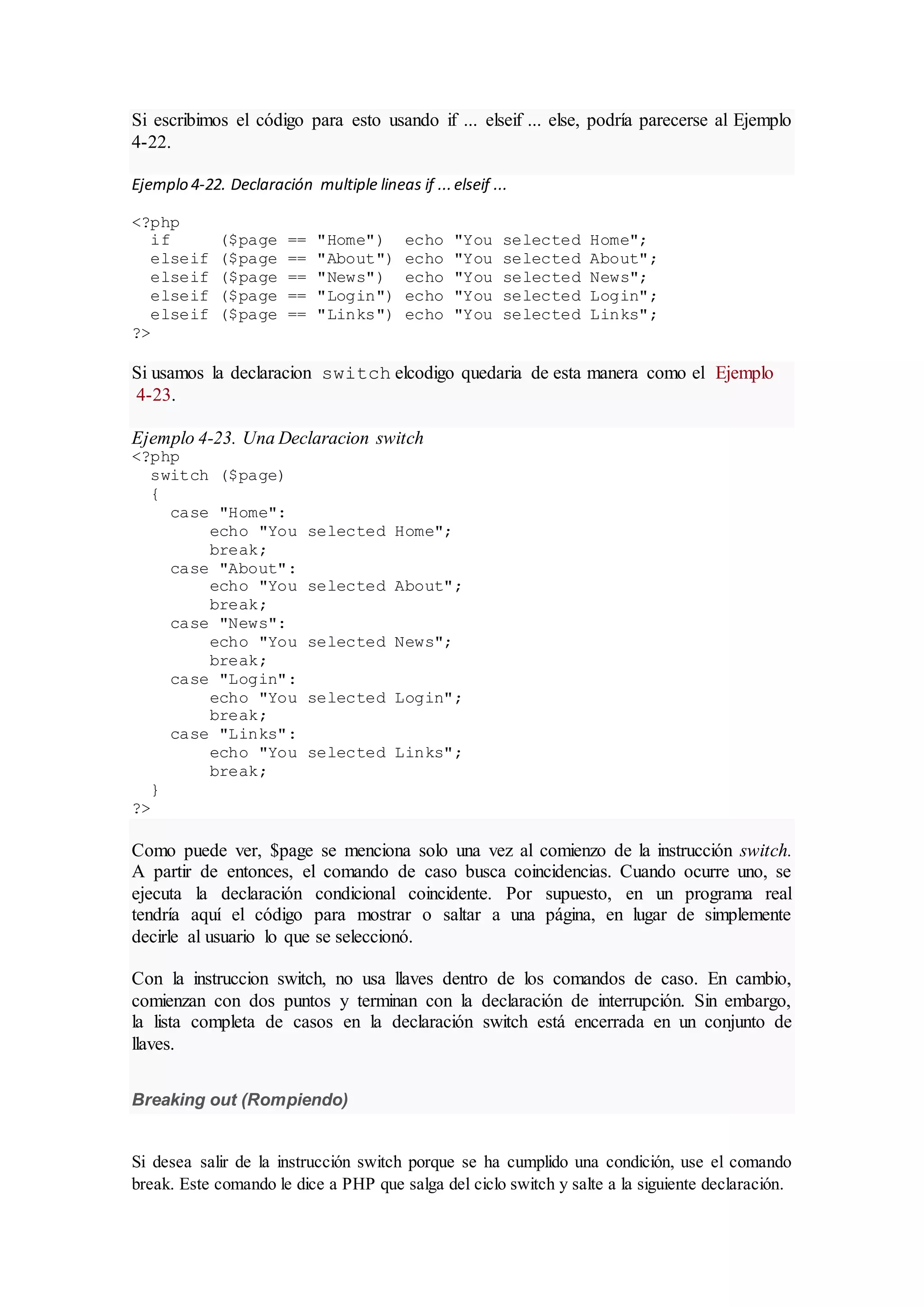 Aprendiendo Php My Sql Javascript Css Html5 Capitulo 4 Expresiones Y Control De Flujo En Php
