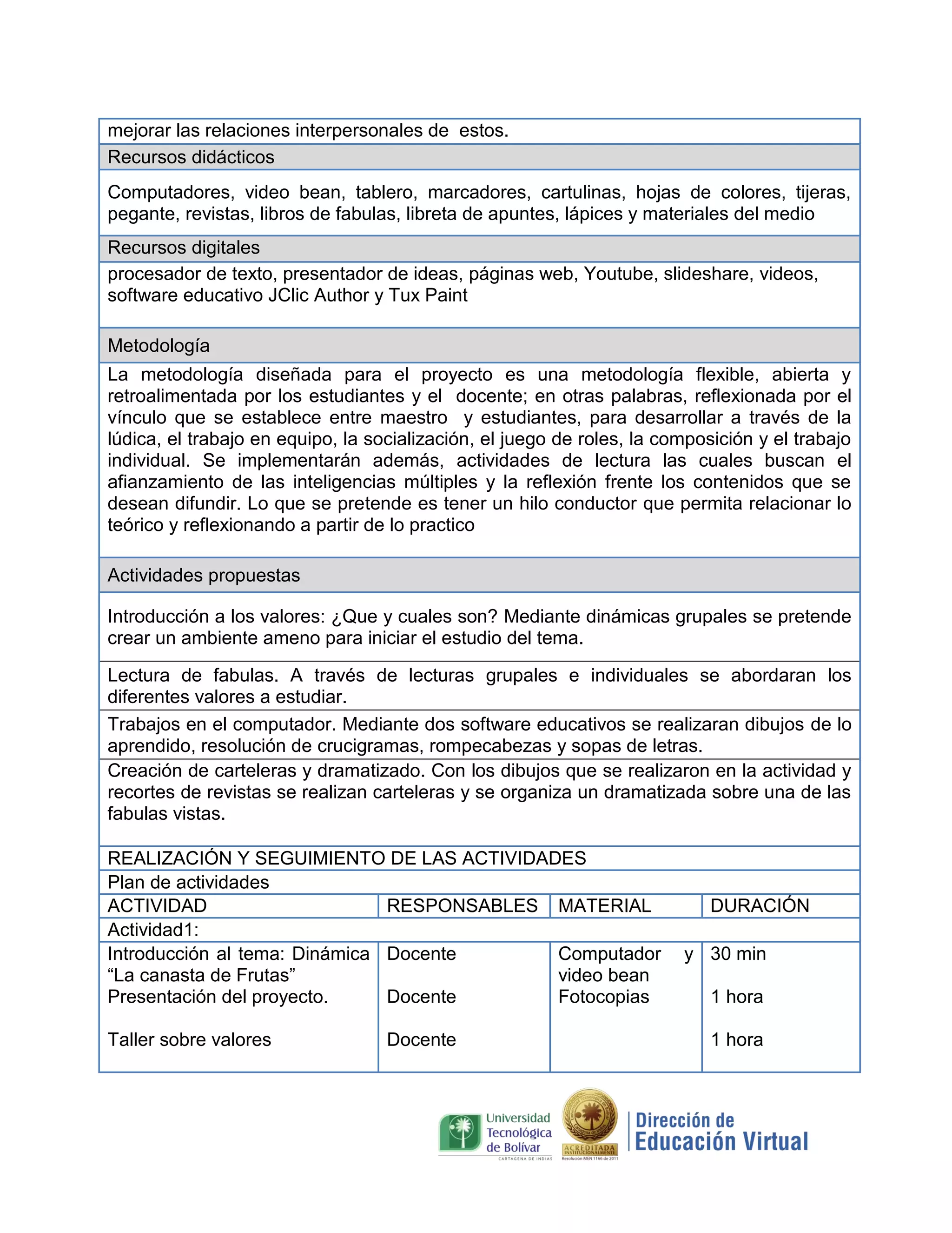 Aprendiendo valores mediante la fábula | PDF