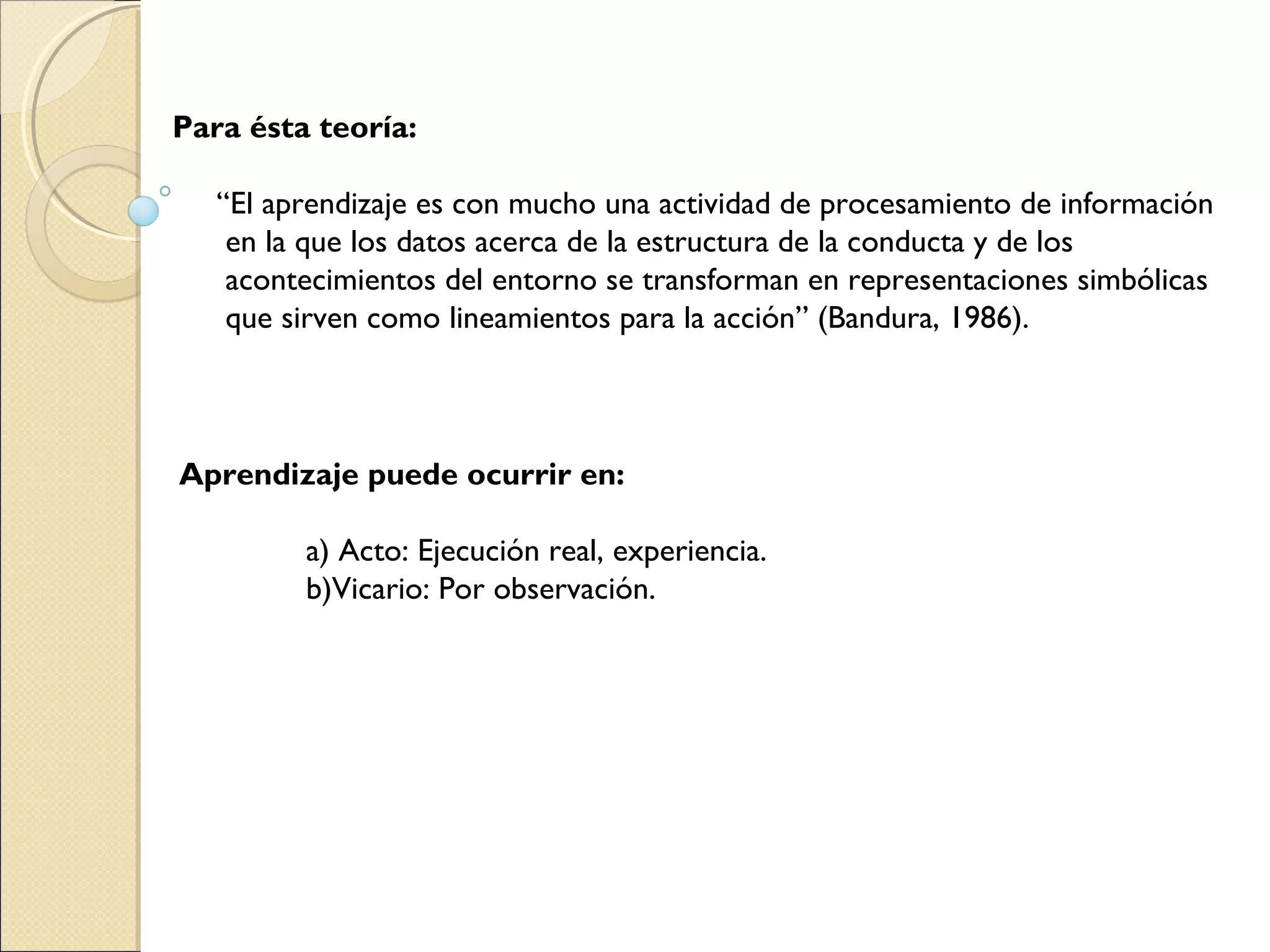 Aprendizaje cognitivo social1 | PPT