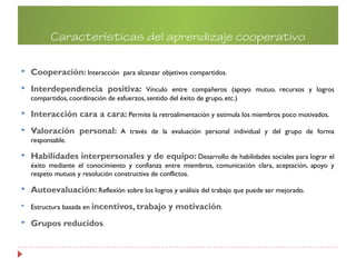 Aprendizaje cooperativo | PPS
