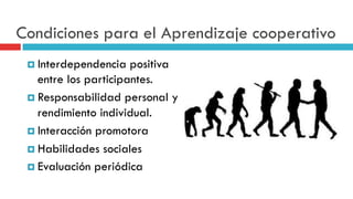 Aprendizaje cooperativo. ideas y principios básicos | PDF