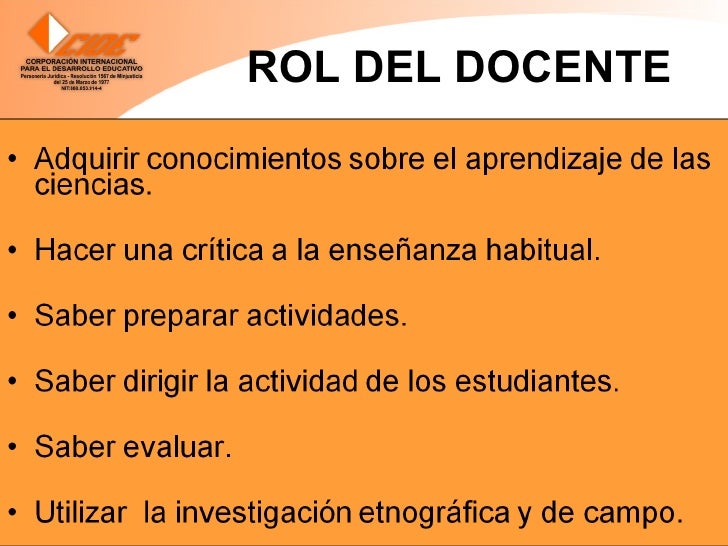 Rol docente