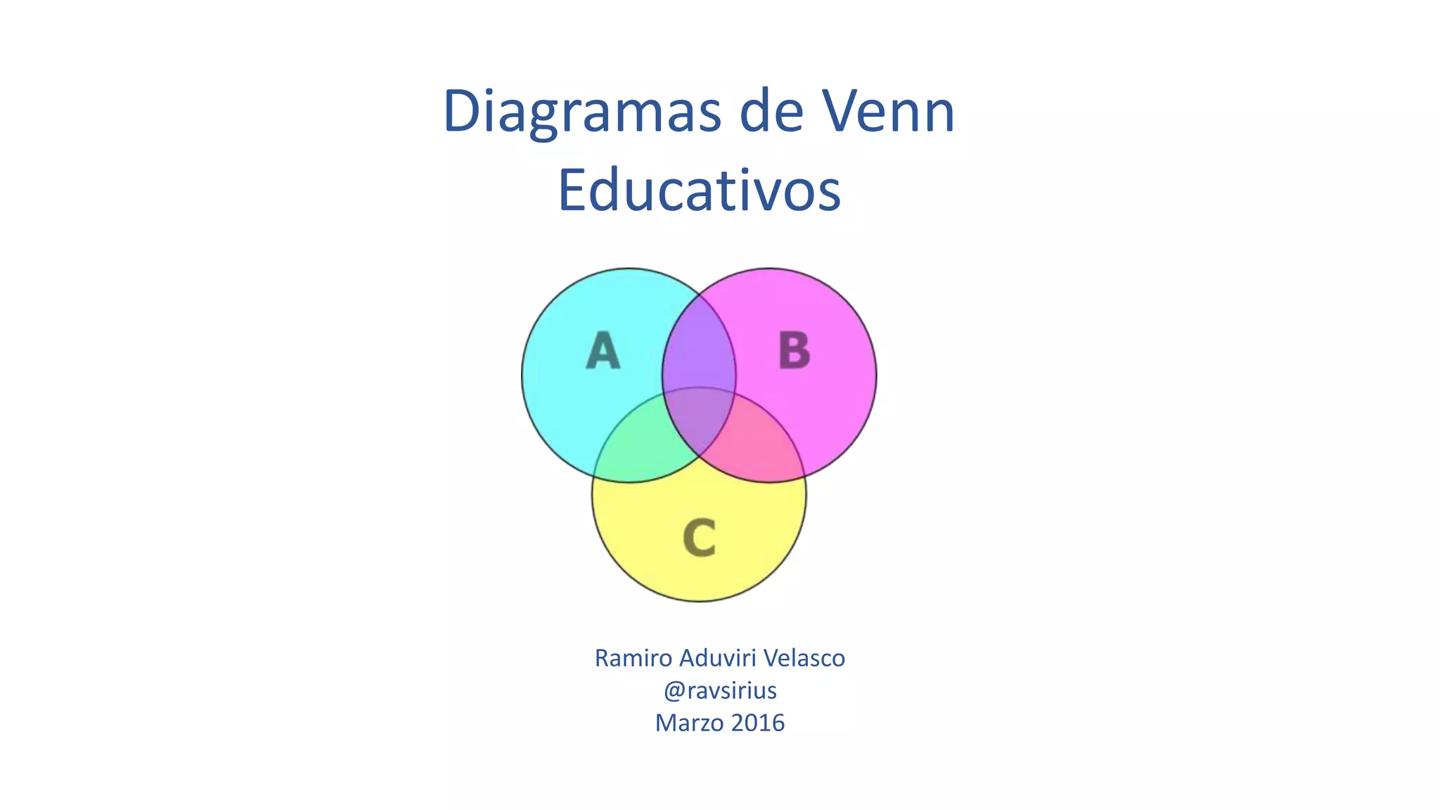 Diagramas de Venn Educativos | PPTX