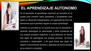 El Aprendiz Autónomo | PPTX