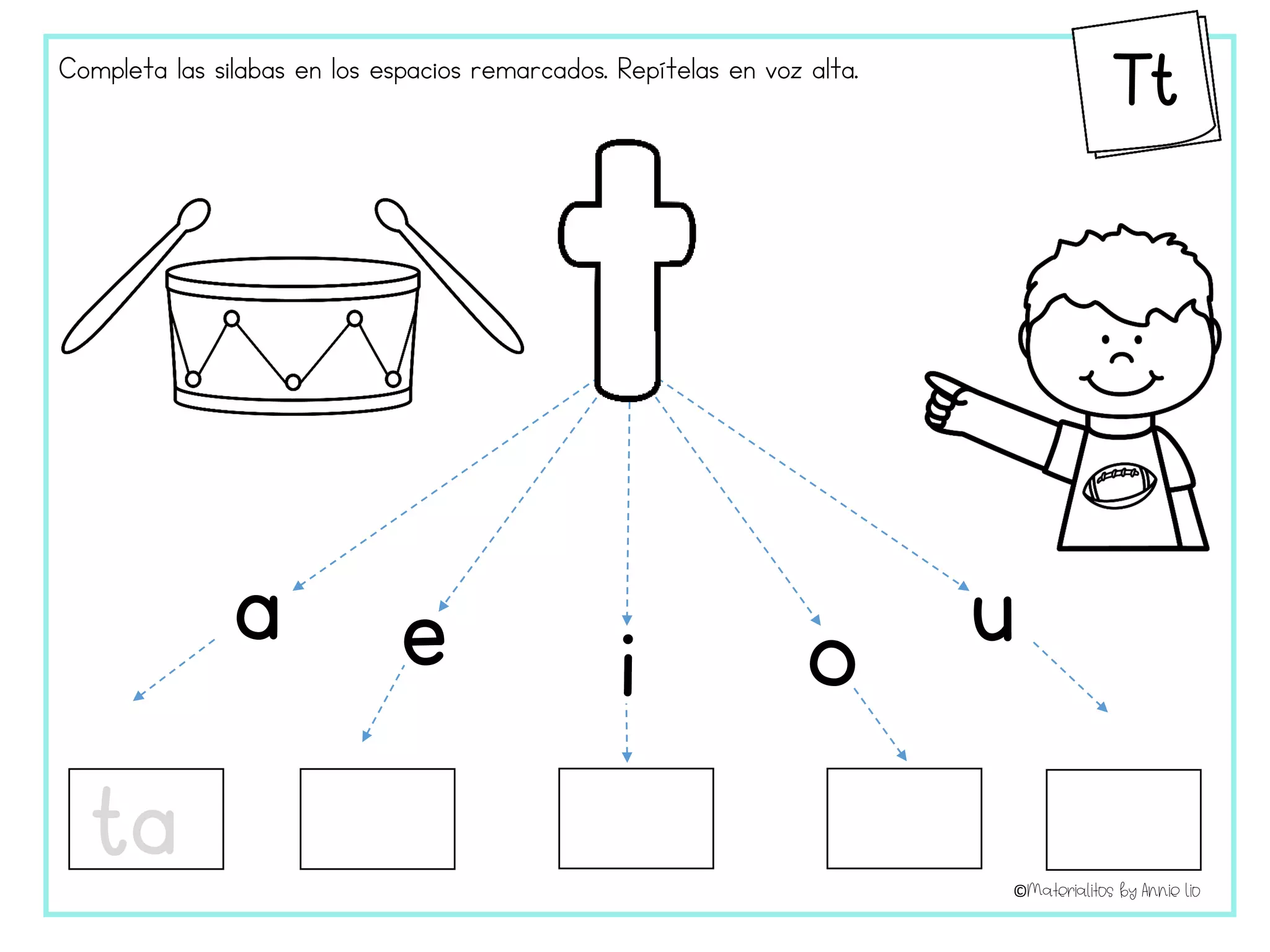 Aprendo a leer y escribir m l s t | PDF