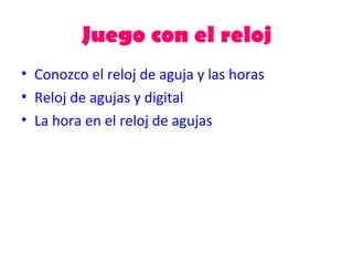 Aprendo la hora | PPT