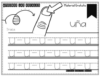 APRENDO VOCALES TRAZO.pdf para niños de 4 | PDF