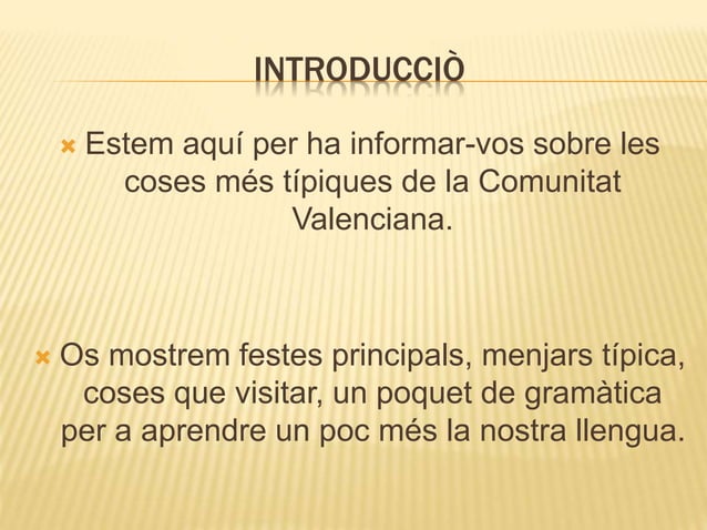 Aprendre valencià facil | PPTX