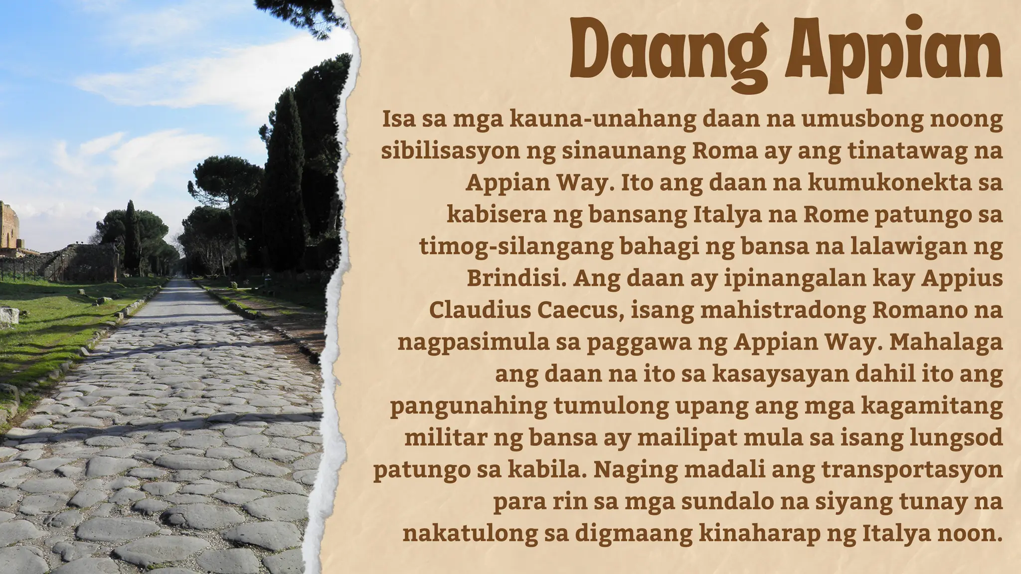 Araling Panlipunan: Mga Pamana ng Roma sa Kabihasnan | PDF