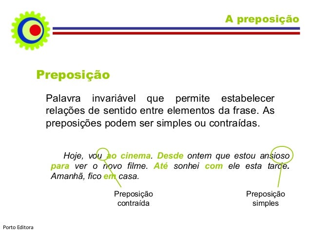 Exemplos De Preposições Em Frases