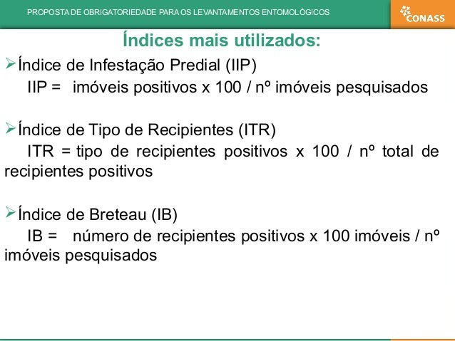 PROPOSTA DE RESOLUÇÃO QUE TORNA OBRIGATÓRIO O LEVANTAMENTO ENTOMOLÓGI…