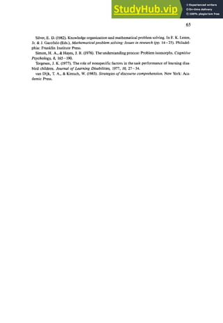 A Prescriptive Analysis Of Low-Ability Problem-Solving Behavior | PDF