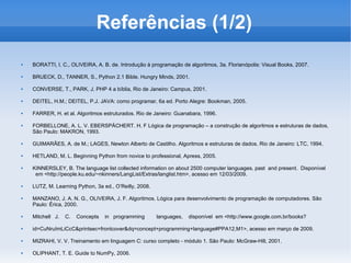 Elementos Fundamentais de Linguagens de Programação e a Linguagem ...