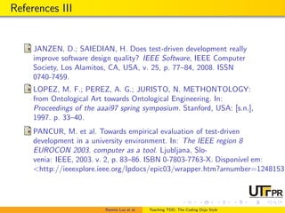 Teaching TDD, the Coding Dojo Style | PDF