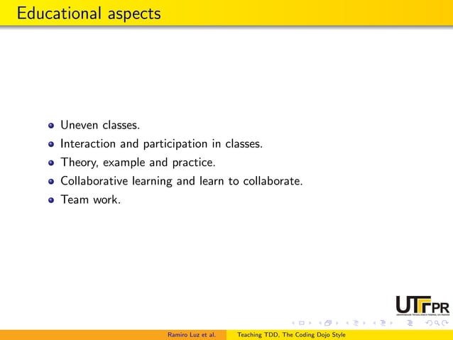 Teaching TDD, the Coding Dojo Style | PPT