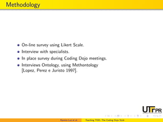 Teaching TDD, the Coding Dojo Style | PDF
