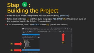 Guide: How to Build OpenCV 3.0.0 | PPTX | Programming Languages | Computing