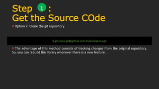 Guide: How to Build OpenCV 3.0.0 | PPTX | Programming Languages | Computing