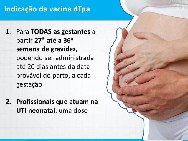 Introdução da vacina dTpa para gestantes no SUS