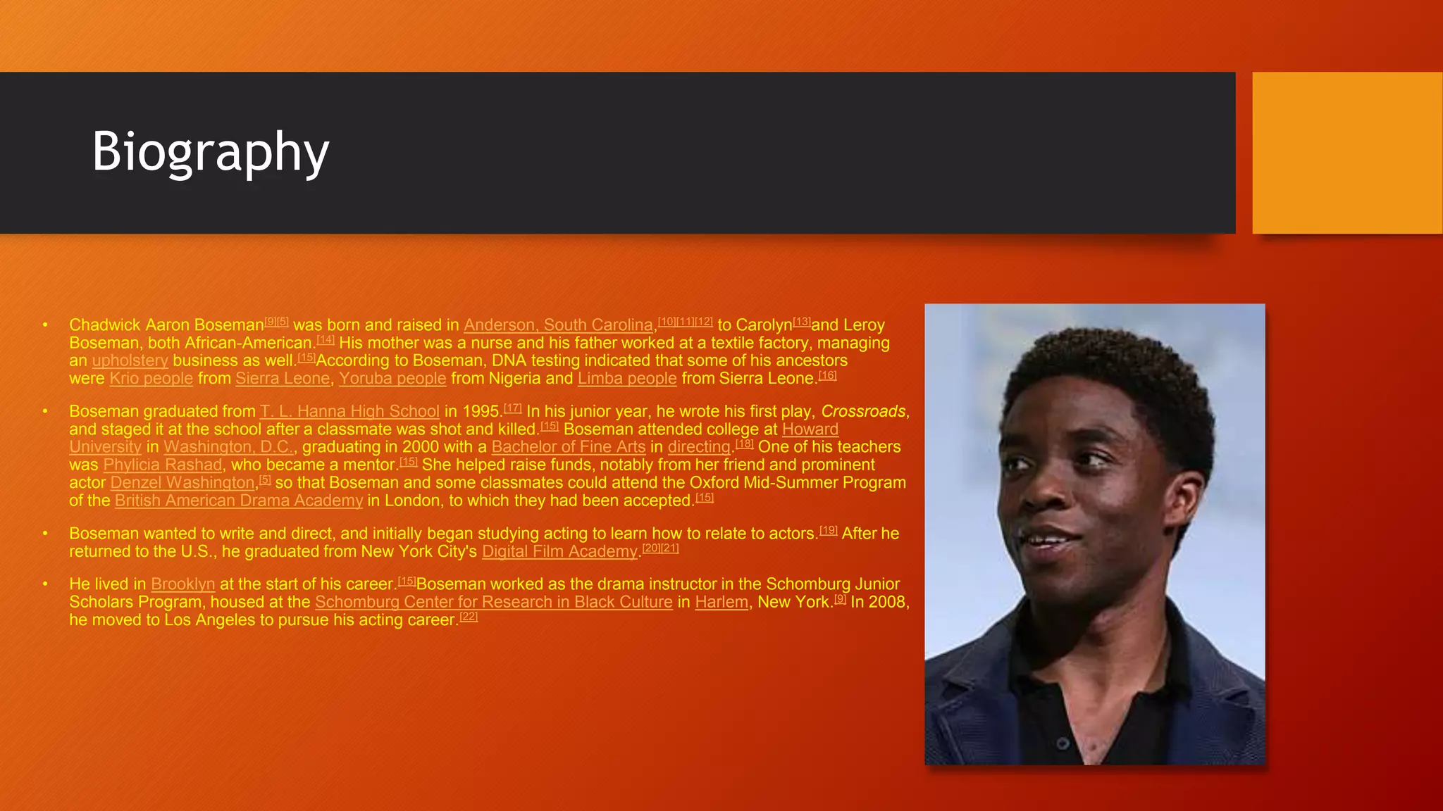 chadwick boseman | PPTX