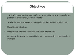 Apresentação PAPs Electrónica, Automação e Computadores | PPT