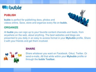 Buble presentation | PPT