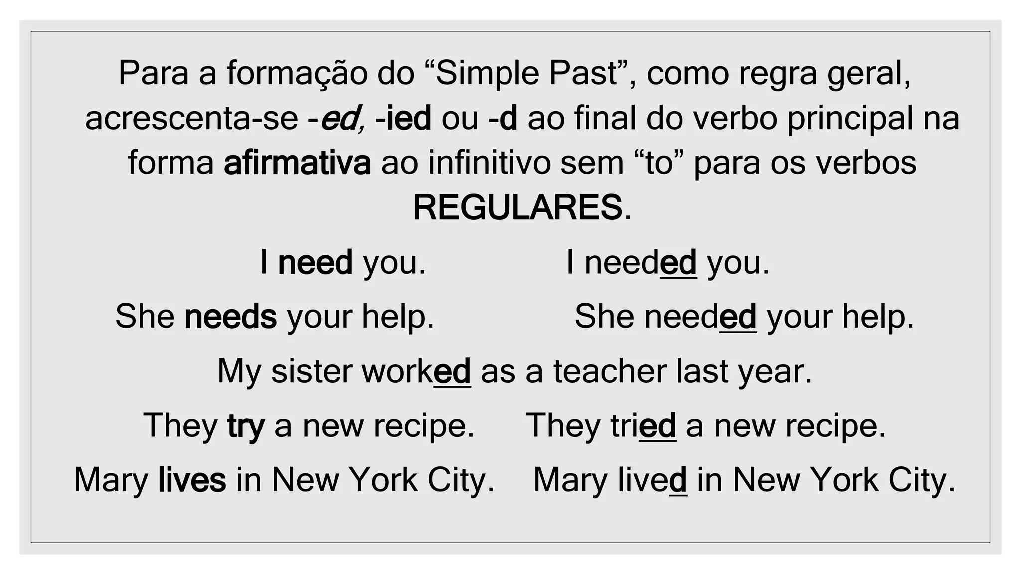 Apresentacao simple past | PPTX