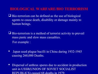 A presentaion on biological disaster | PPT