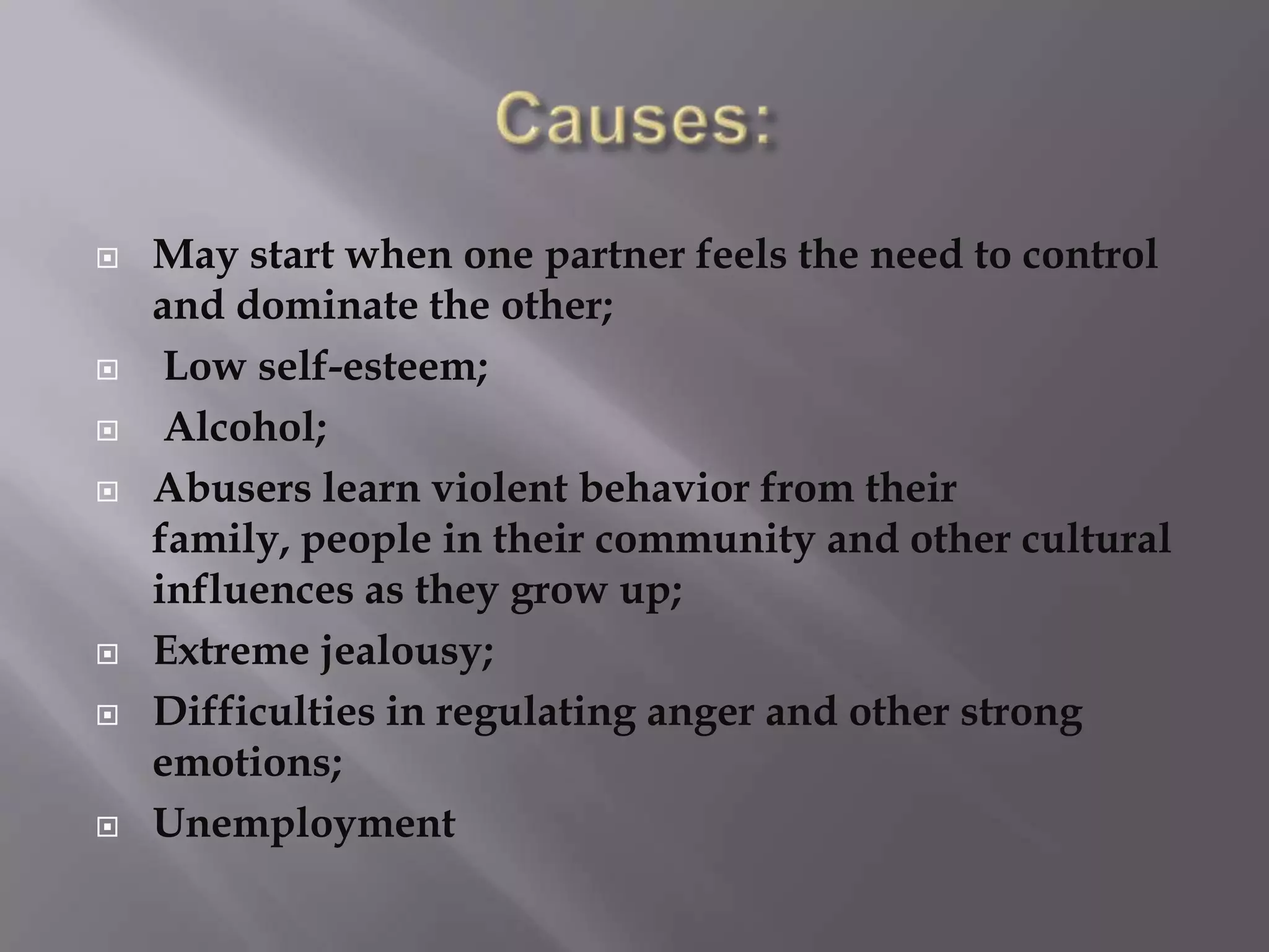 Teen and Domestic Violence | PPTX