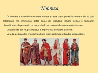 O vestuário na Idade Média | PPTX