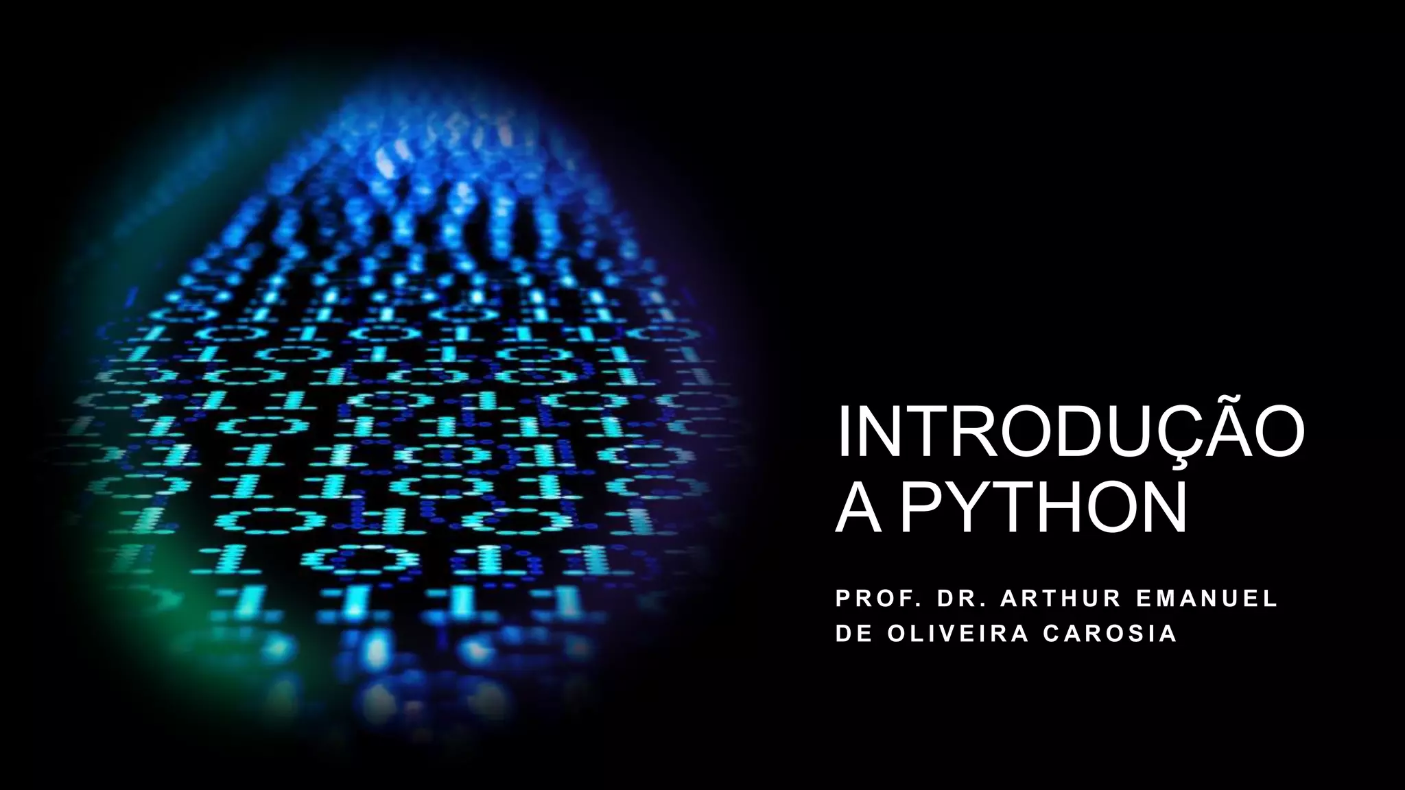 Apresentação Minicurso De Introdução A Python Data Science E Machine Learning Ppt