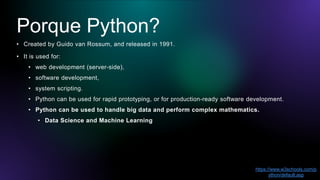 Apresentação - Minicurso de Introdução a Python, Data Science e Machine ...