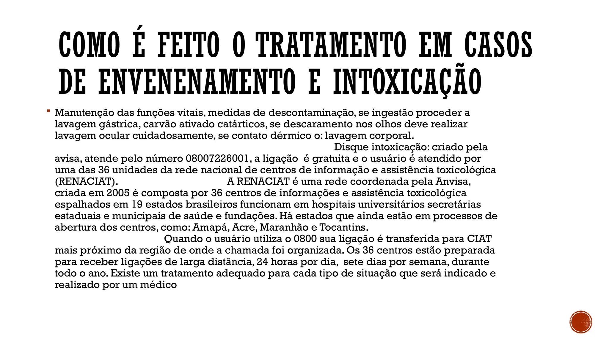envenenamento e intoxicação aula 5 de enfermagem | PPTX