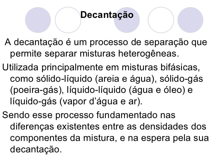 Decantação