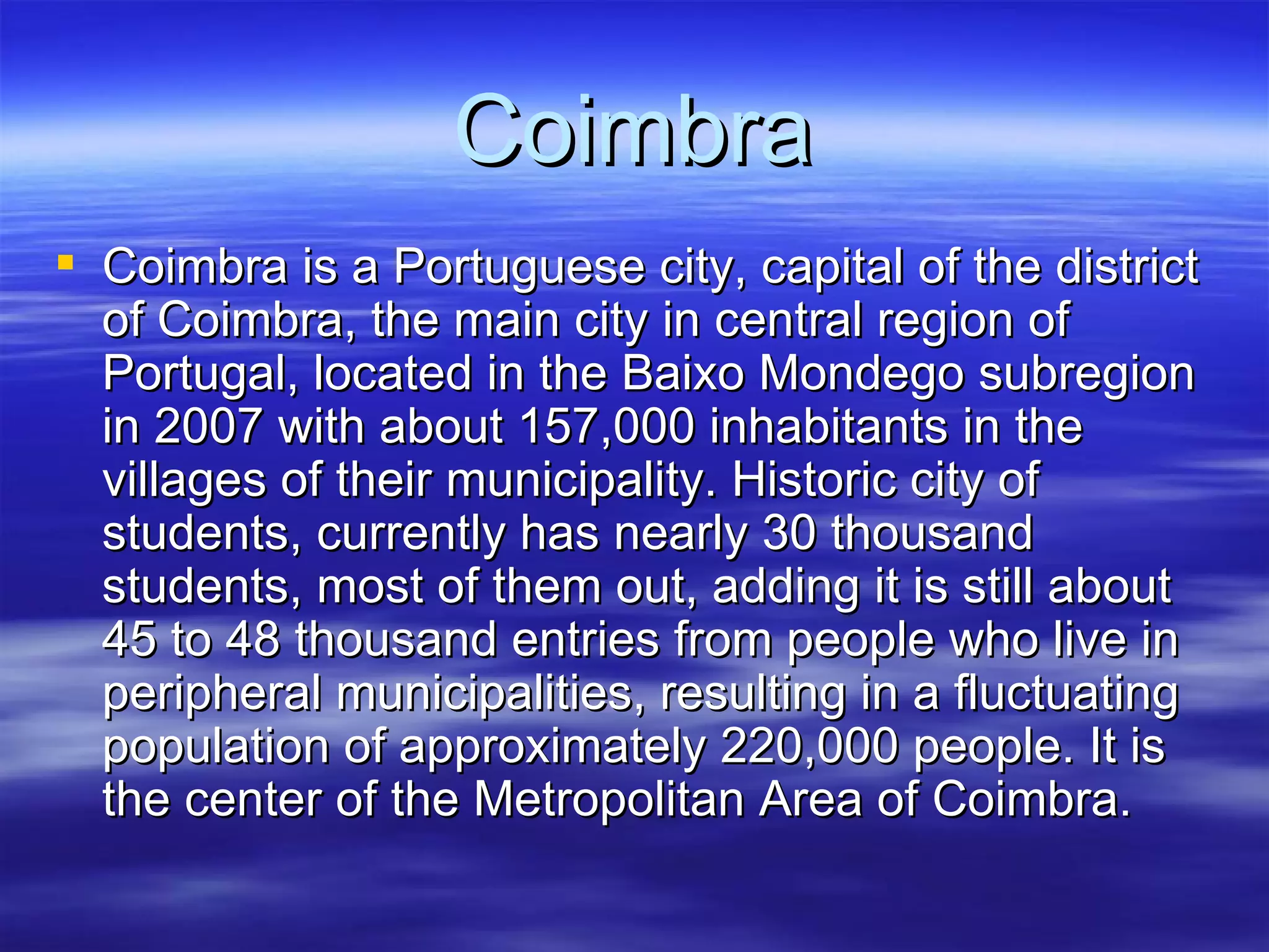Coimbra | PPT