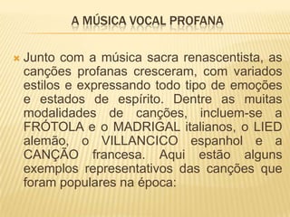 Apresentação1 a música profana | PPTX