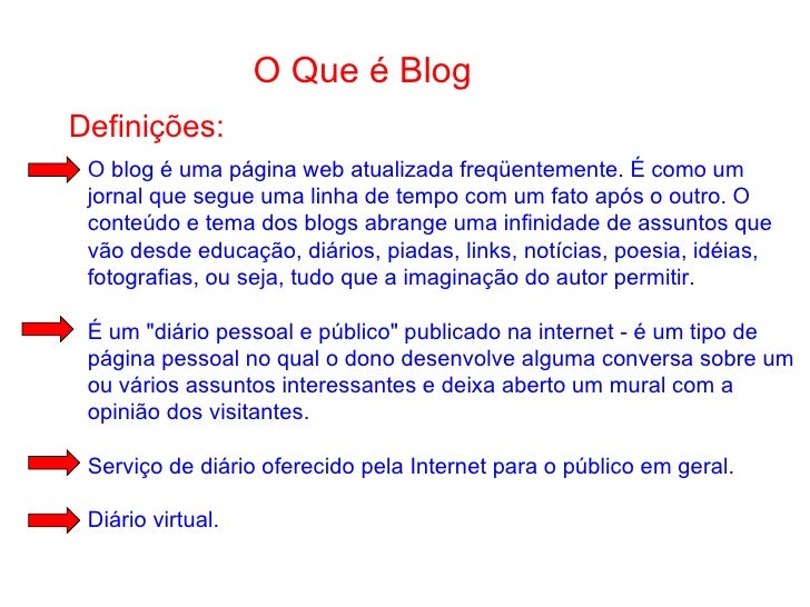 ApresentaçãO1oficina De Blog