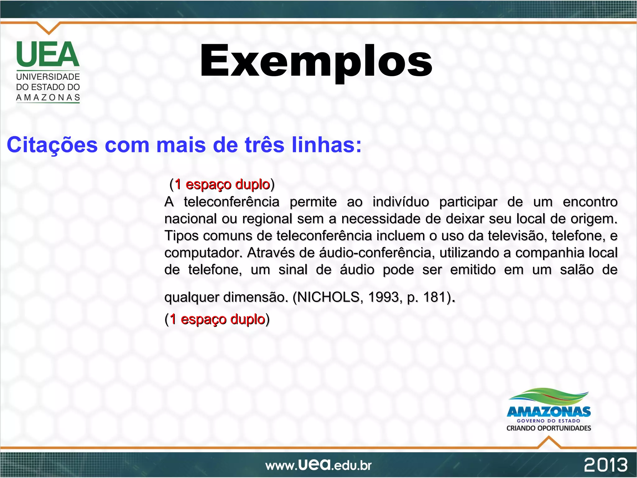Apresentação abnt citações | PPT