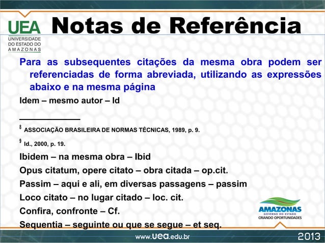 Apresentação abnt citações | PPT