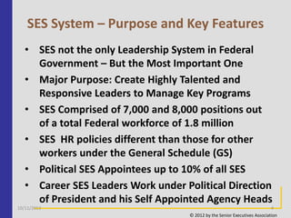 U.S. Federal Senior Executive Service - Its purpose, features ...
