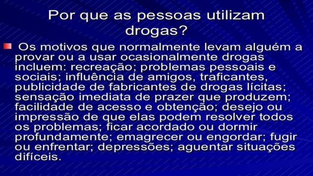 Slides Drogas | PPT